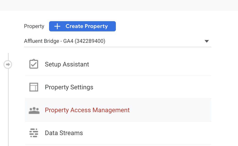 Grant Viewer Access To A Google Analytics Account | AffluentBridge™ Client Portal