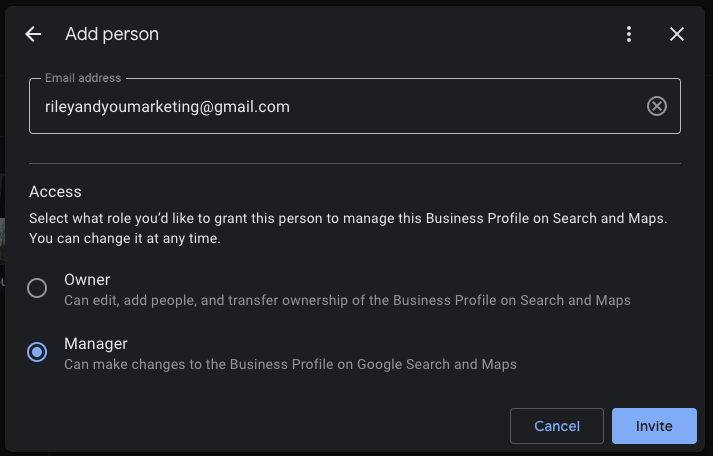 Grant Access to a Google Business Profile | AffluentBridge™ Client Portal